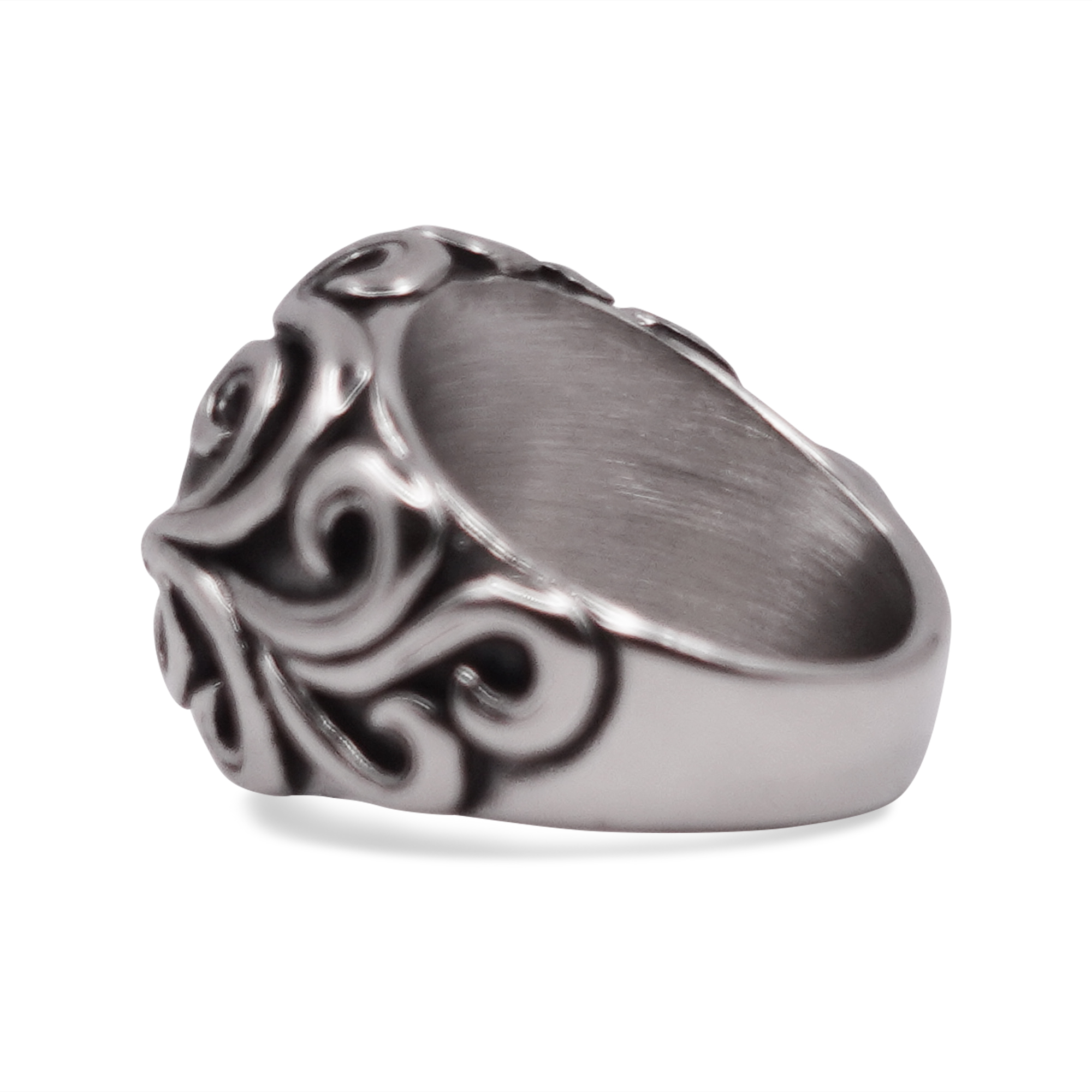 Abyss Tiger Eye Stone Signet Ring