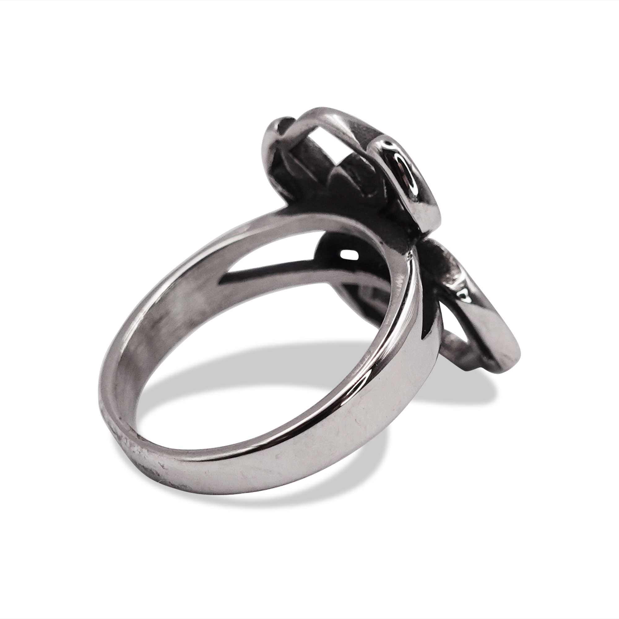Polished Spider Signet Ring