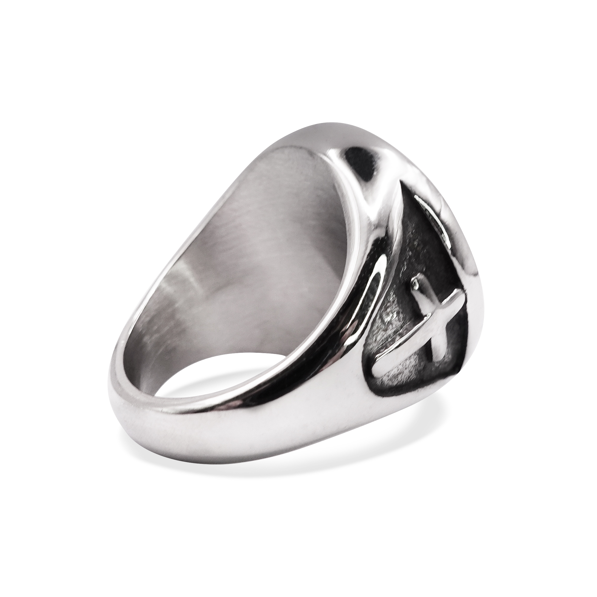 Saint Christopher Polished Signet Ring
